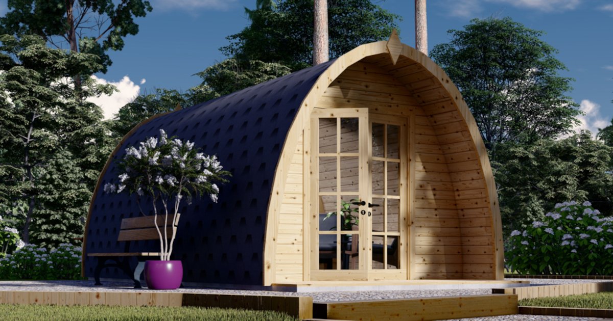 Glamping e camping pods de madeira para venda